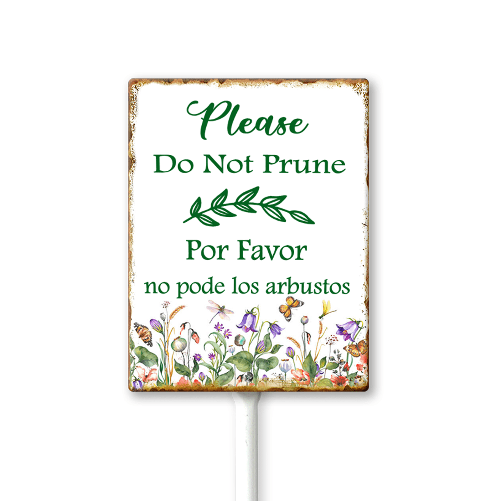 Eveokoki (8X12) IN Please Do Not Prune Yard Sign With Metal Stake Lawn ...
