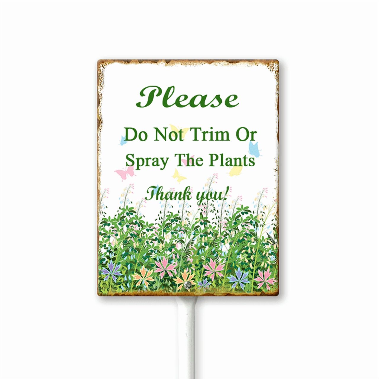 Eveokoki (8X12) IN Please Do Not Trim Or Spray The Plants Yard Sign ...