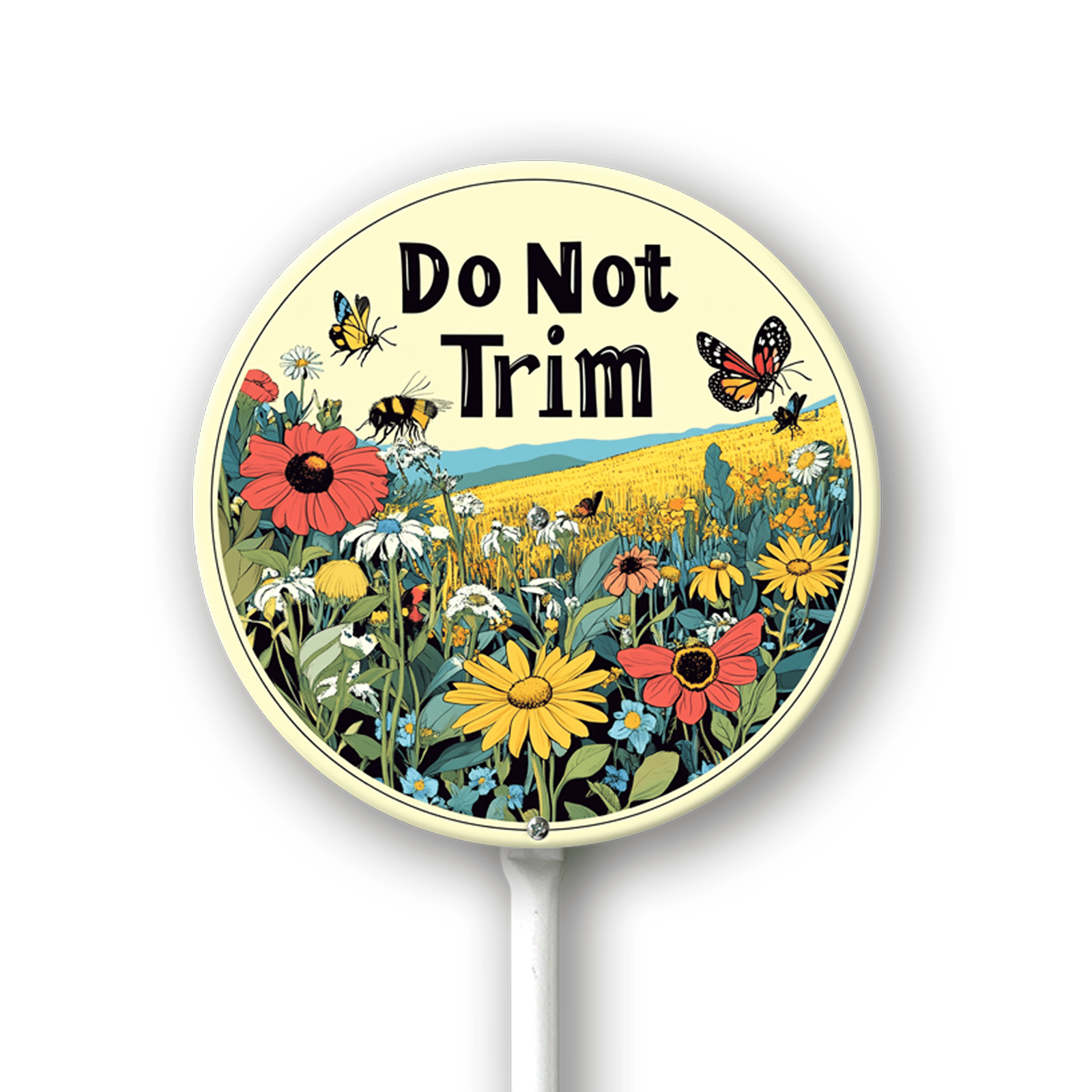 Eveokoki (9.2X9.2) IN Please Do Not Trim Yard Sign With Metal Stake ...