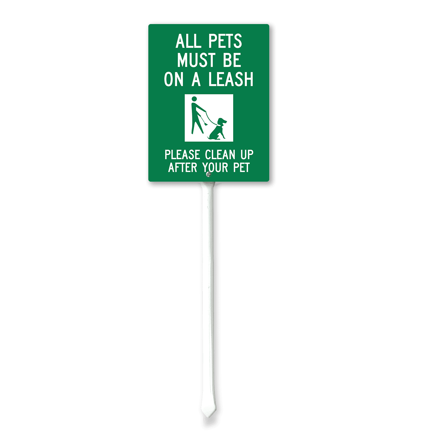 Eveokoki All Pets Must Be On A Leash Yard Sign with Metal Stake ...