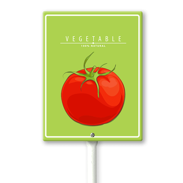 Eveokoki Aluminum Fresh Ripe Tomatoes Garden Signs Decor- Metal Garden ...