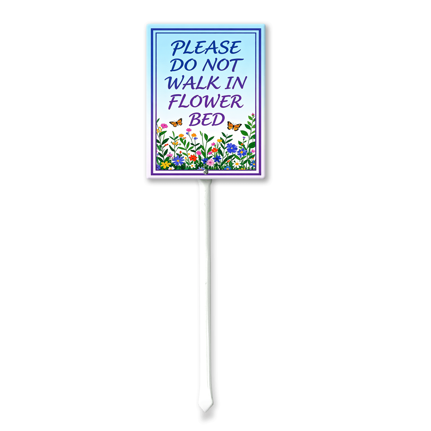Eveokoki Aluminum Garden Stake Sign 8x12 Inch, Please Do Not Walk In ...