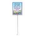 Eveokoki Aluminum Garden Stake Sign 8x12 Inch, Please Do Not Walk In ...
