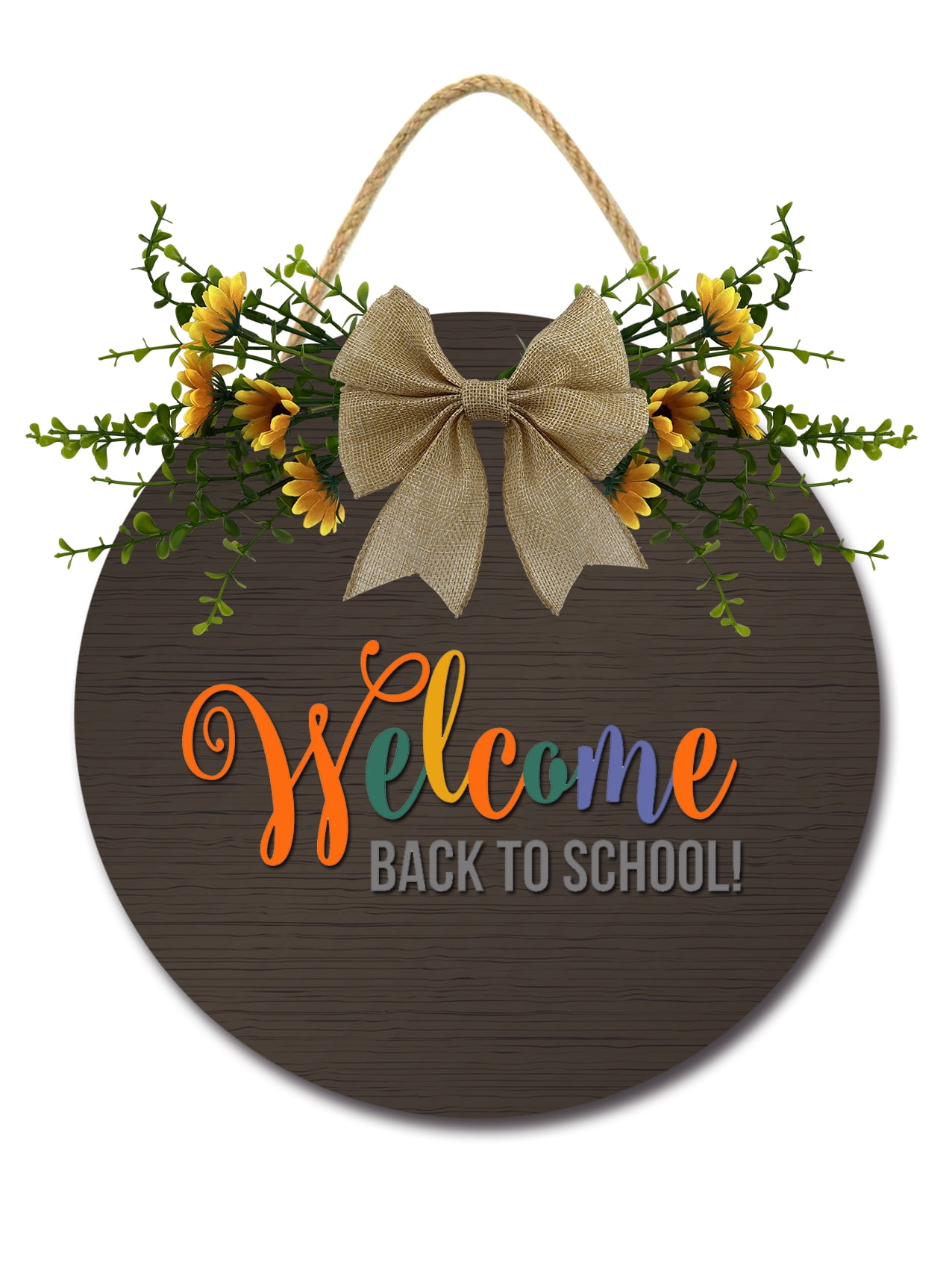 Eveokoki Back To School Door Sign Classroom Door Hanger Back to School ...