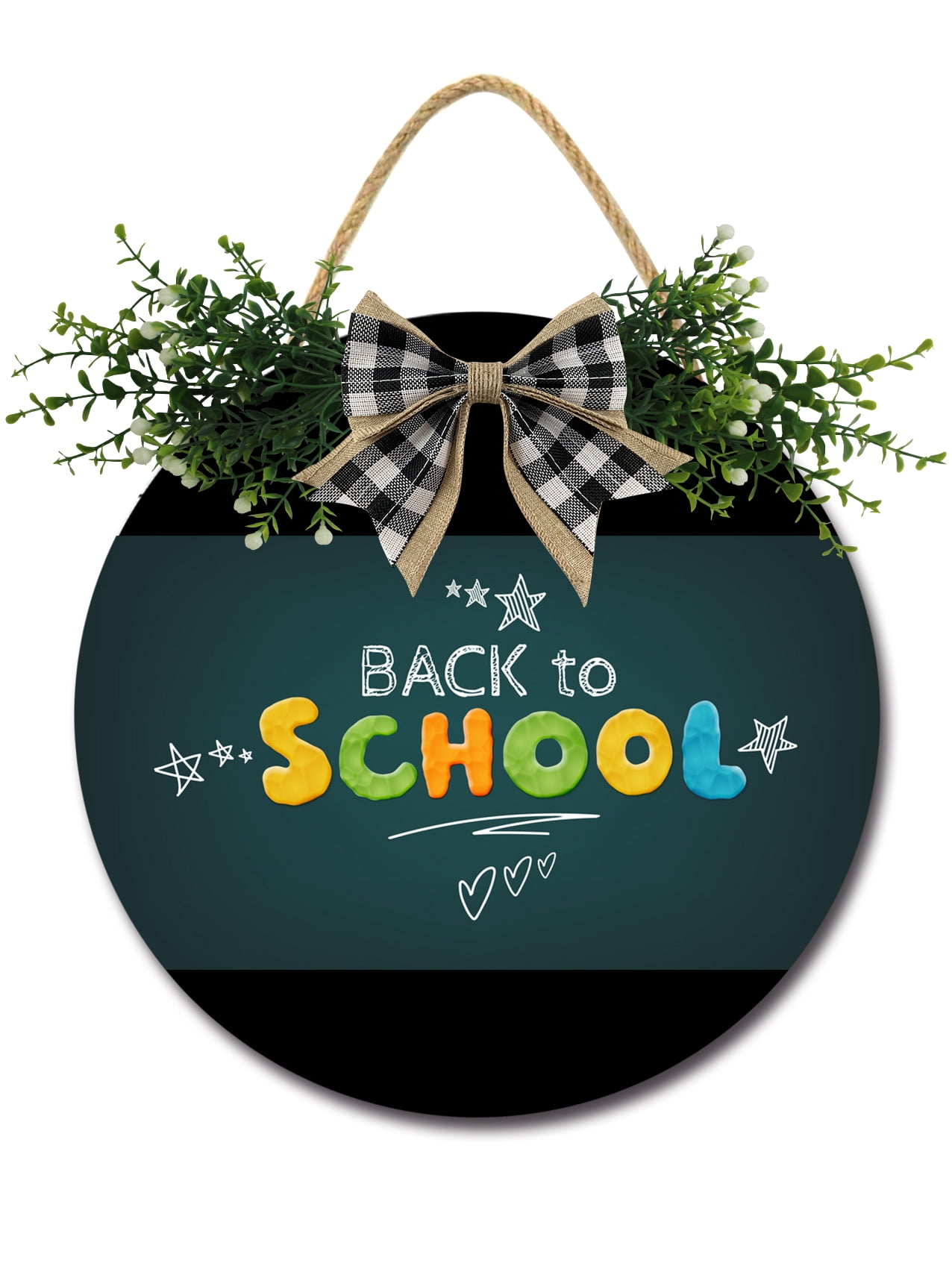Eveokoki Back To School Door Sign Classroom Door Hanger Back to School ...