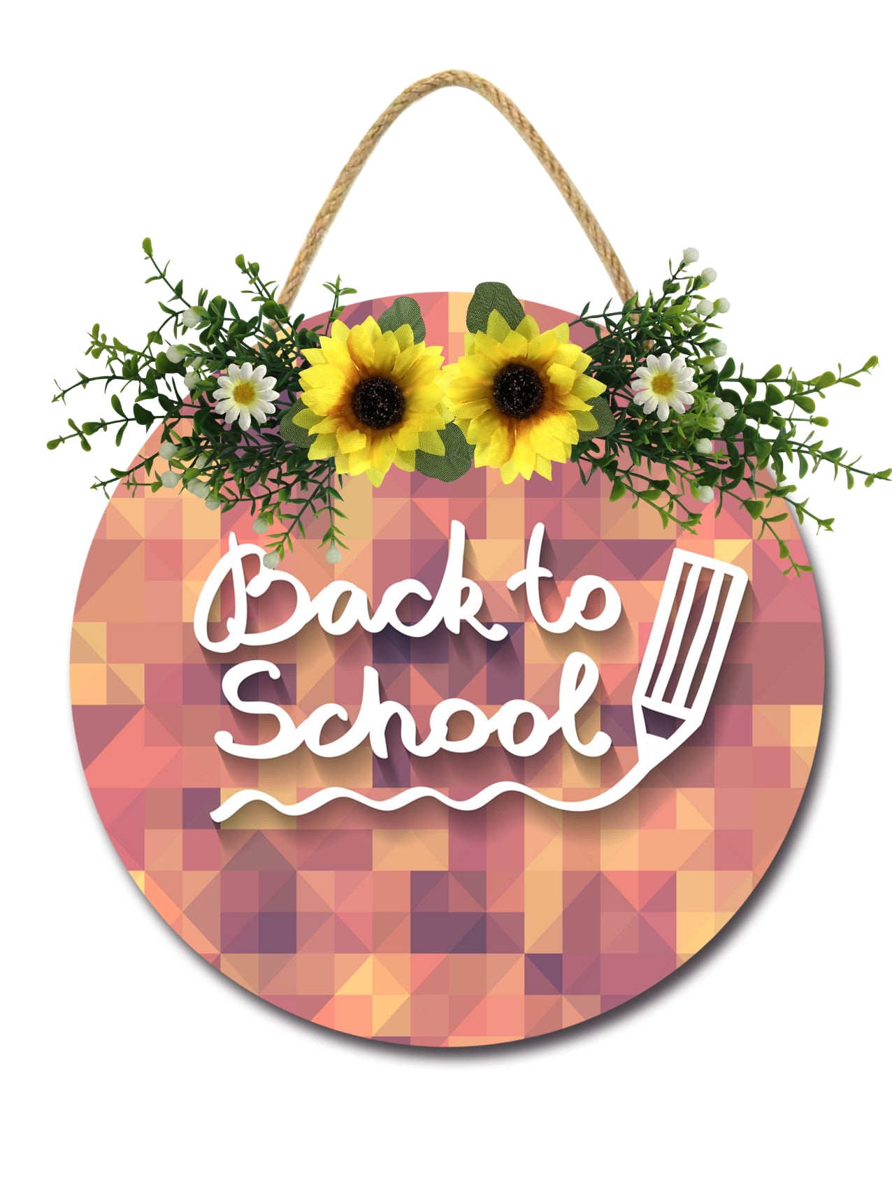 Eveokoki Back To School Door Sign Classroom Door Hanger Back to School ...
