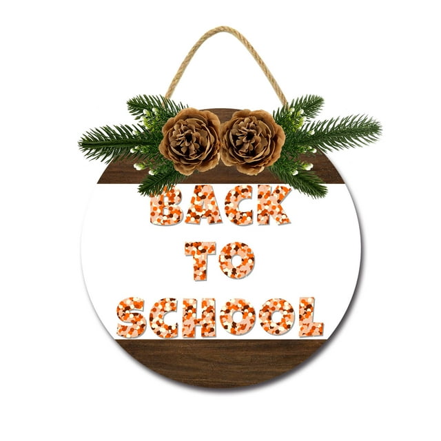 Eveokoki Back To School Door Sign Classroom Door Hanger Back to School ...