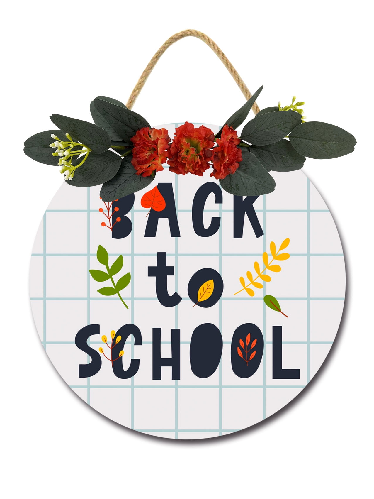 Eveokoki Back To School Door Sign Classroom Door Hanger Back to School ...