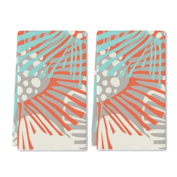 Eveokoki Bold Daisy Flowers And Dotted Doodle Texture Kitchen Dish ...