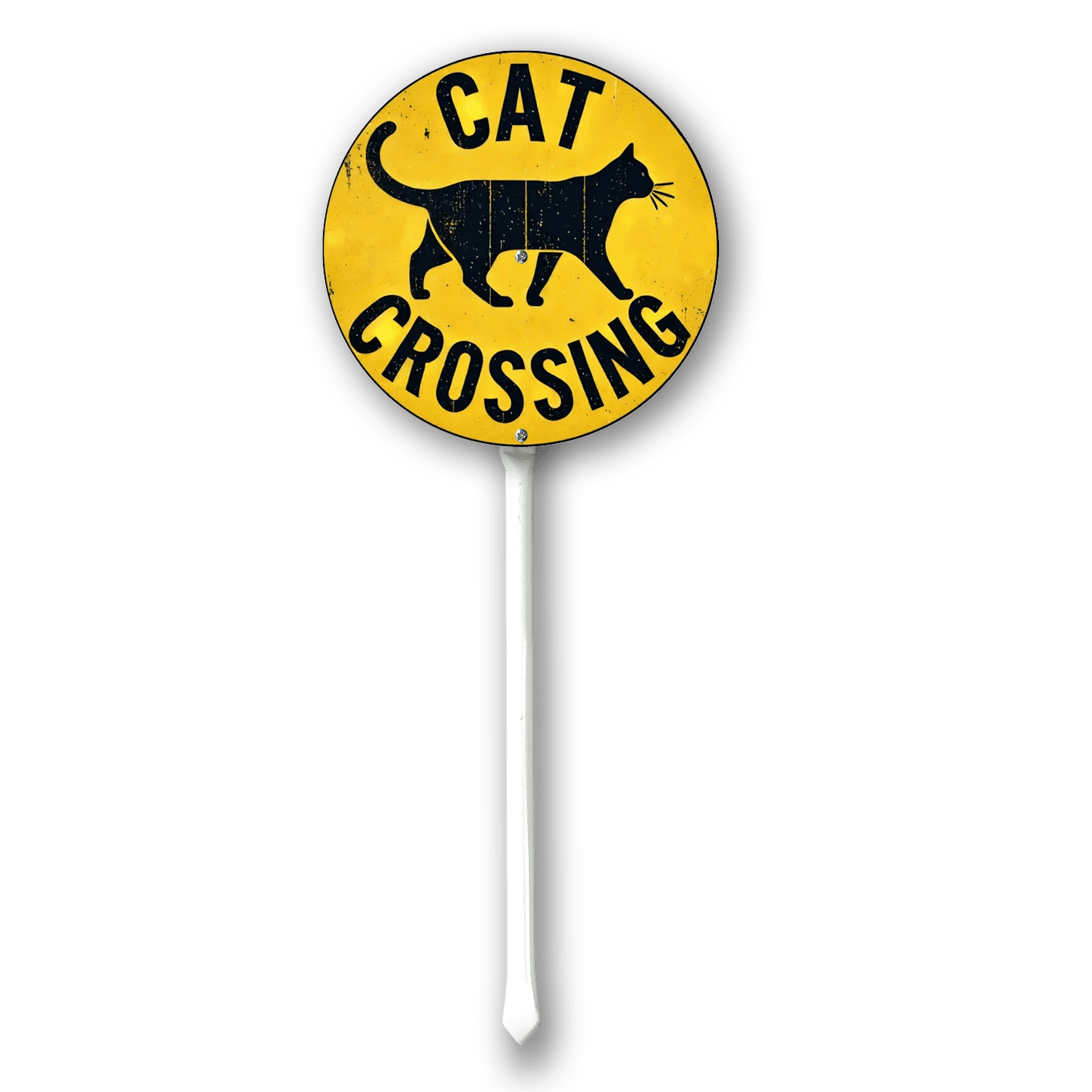 Eveokoki Cat Crossing Sign With Stake For Neighborhoods Yard Farm ...