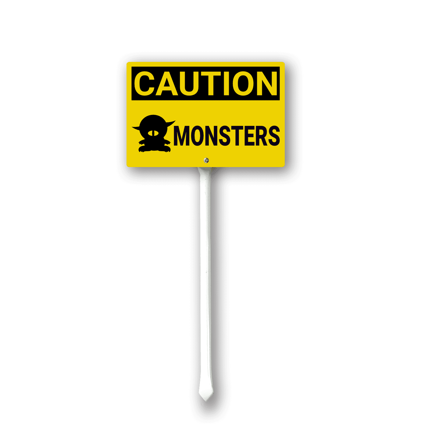 Eveokoki Caution Monsters Decorations Yard Signs Decorative Garden ...