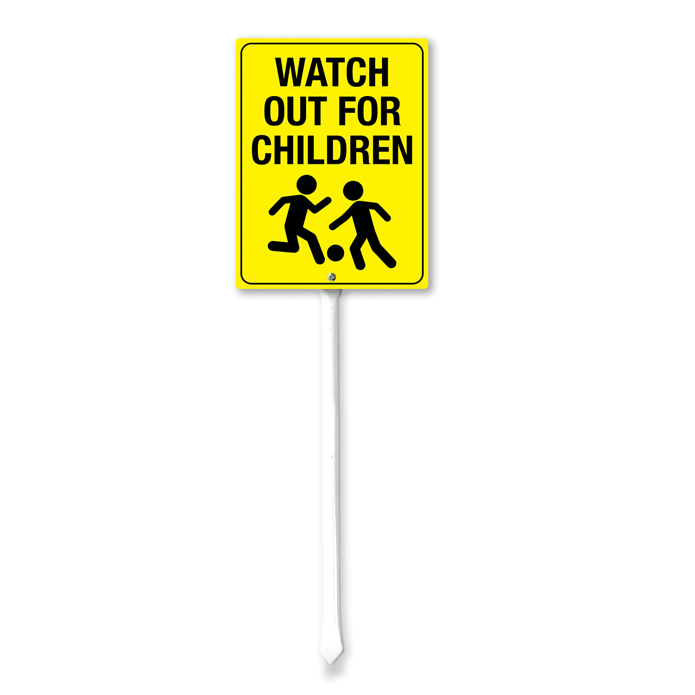Eveokoki Children At Play Safety Signs for Street with Stakes, 4.6"x6 ...