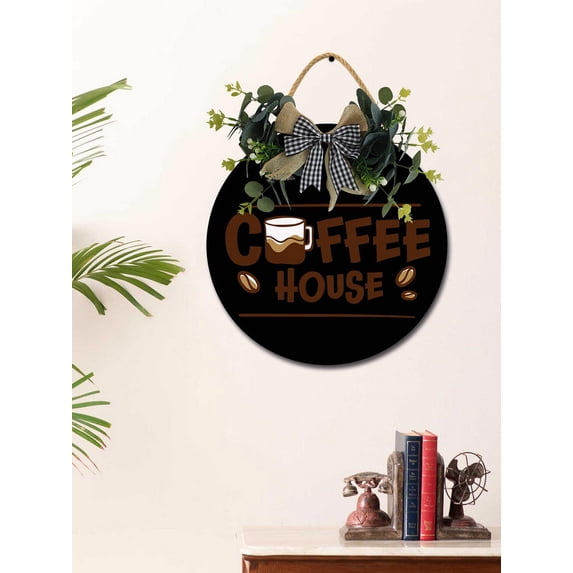 Eveokoki Coffee House Sign Rustic Wood Coffee Sign Farmhouse Coffee Bar ...