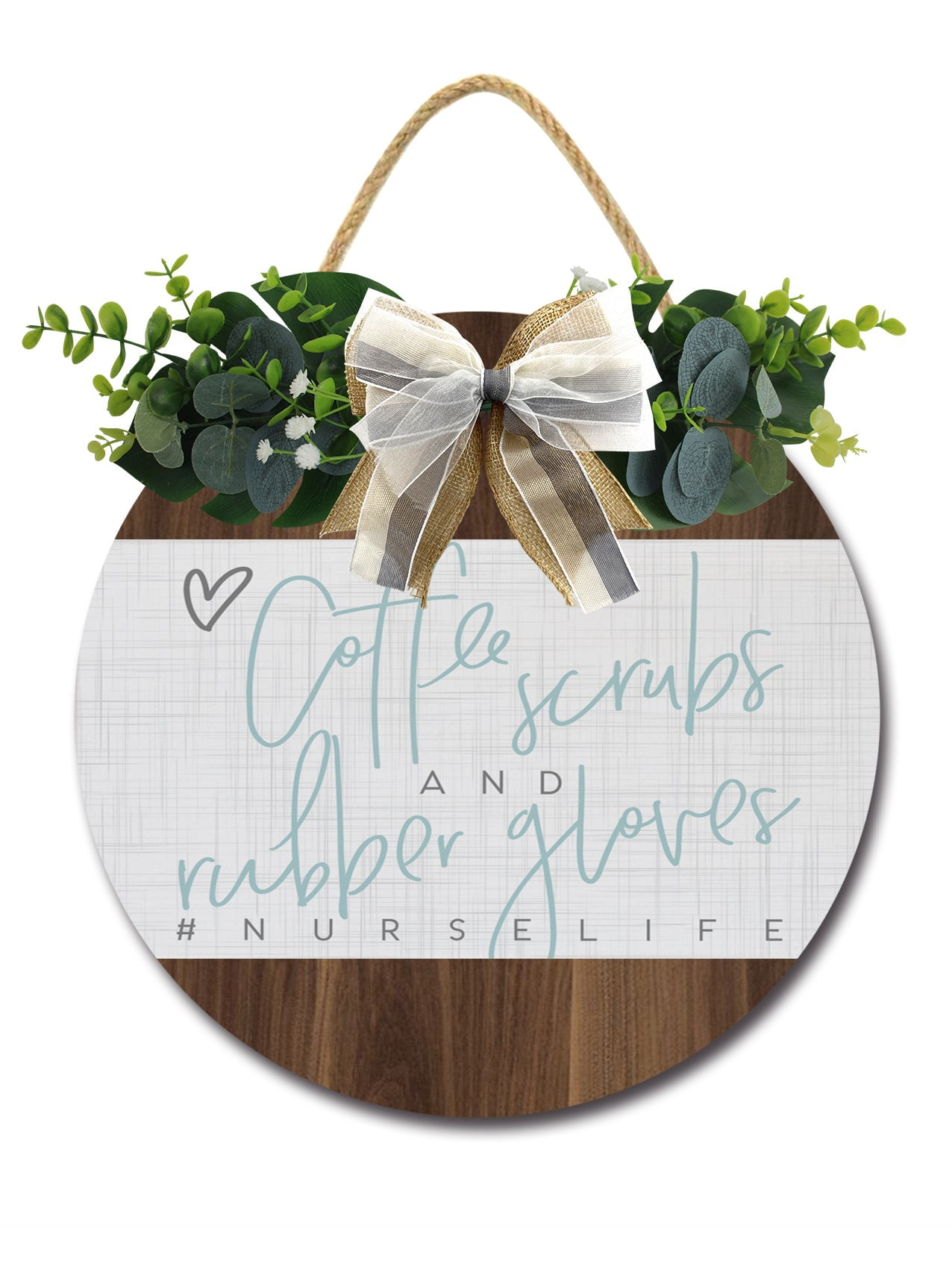 Eveokoki Coffee Scrubs Sign Farmhouse Wood Sign Front Porch Decor ...