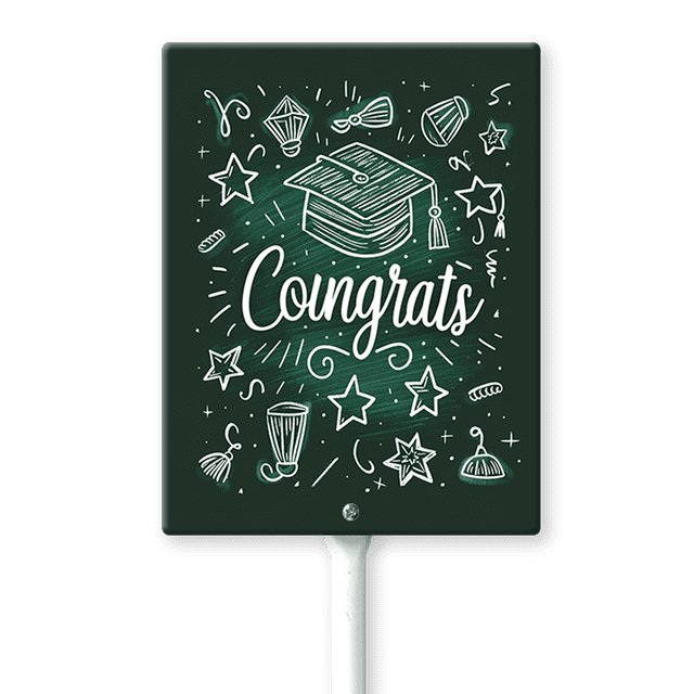 Eveokoki Congrats Decorative Signage, 4.6x6 Inch Aluminum Graduation ...