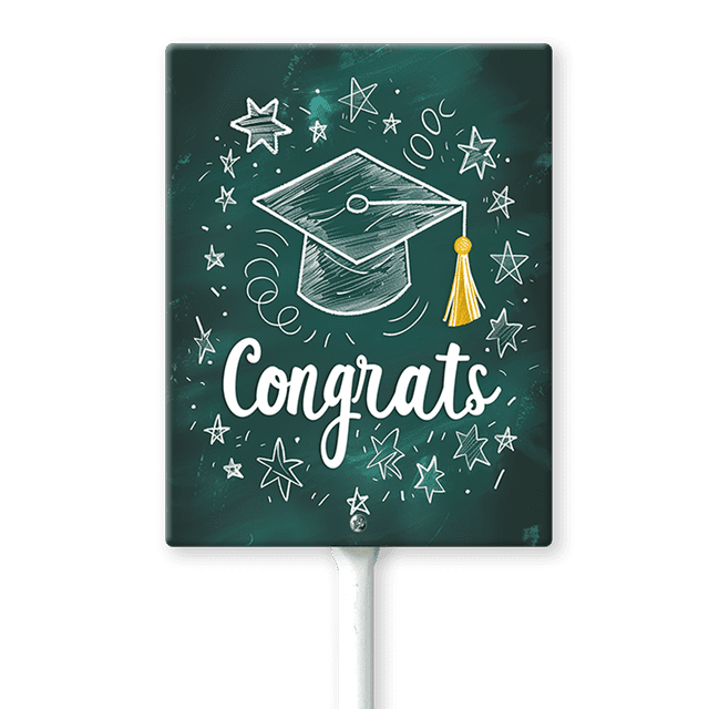 Eveokoki Congrats Decorative Signage, 8x12 Inch Aluminum Graduation ...