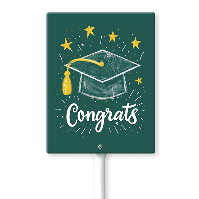 Eveokoki Congrats Decorative Signage, 8x12 Inch Aluminum Graduation ...