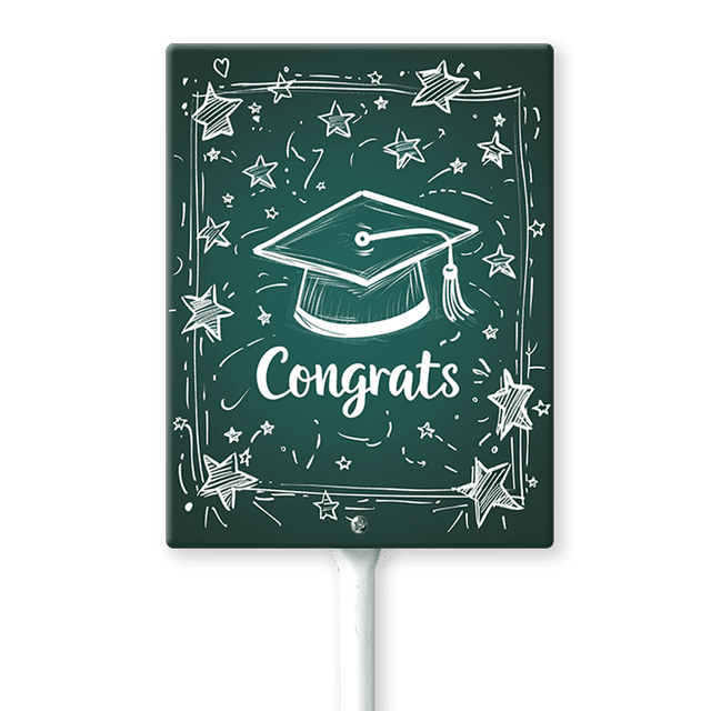 Eveokoki Congrats Decorative Signage, 8x12 Inch Aluminum Graduation ...