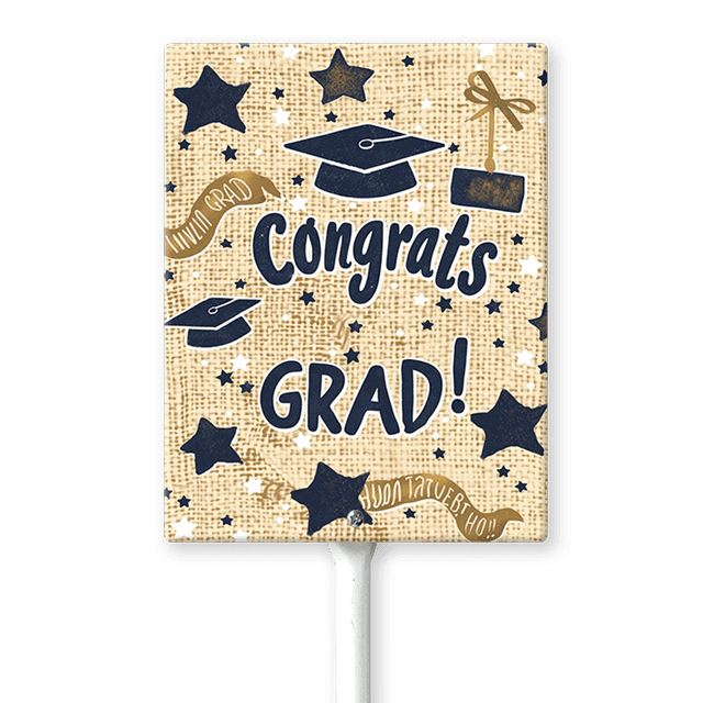 Eveokoki Congrats Grad Decorative Signage, 7x8.8 Inch Aluminum ...