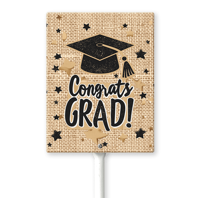 Eveokoki Congrats Grad Decorative Signage, 7x8.8 Inch Aluminum ...