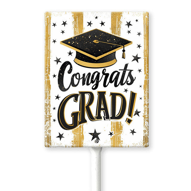Eveokoki Congrats Grad Decorative Signage, 7x8.8 Inch Aluminum ...