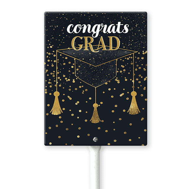 Eveokoki Congrats Grad Decorative Signage, 7x8.8 Inch Aluminum ...