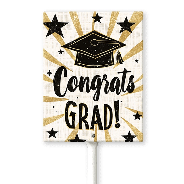 Eveokoki Congrats Grad Decorative Signage, 8x12 Inch Aluminum ...