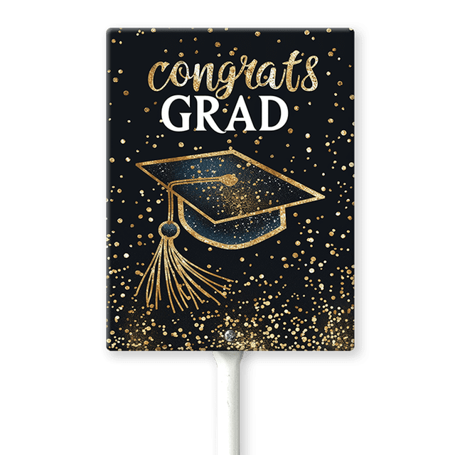 Eveokoki Congrats Grad Decorative Signage, 8x12 Inch Aluminum ...