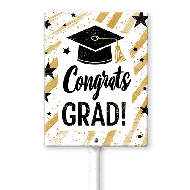 Eveokoki Congrats Grad Decorative Signage, 8x12 Inch Aluminum ...