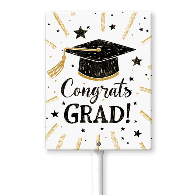 Eveokoki Congrats Grad Decorative Signage, 8x12 Inch Aluminum ...