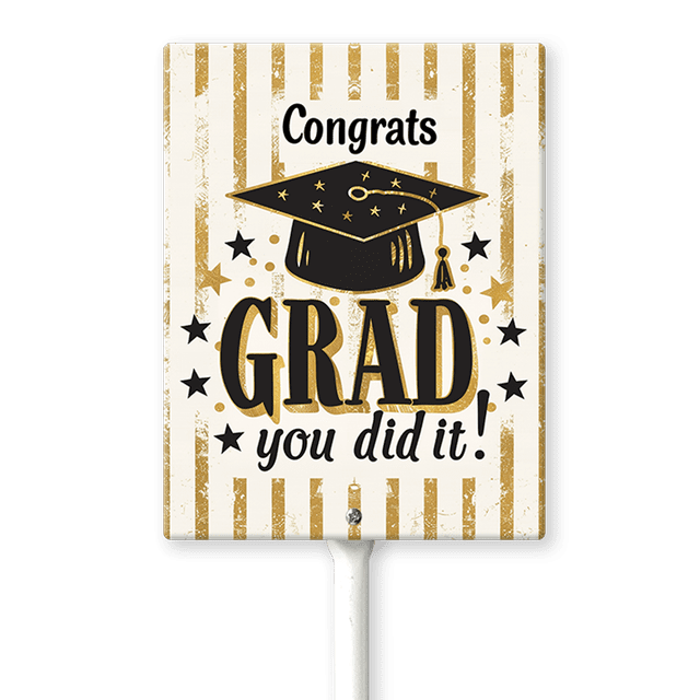 Eveokoki Congrats Grad You Did It Decorative Signage, 7x8.8 Inch ...