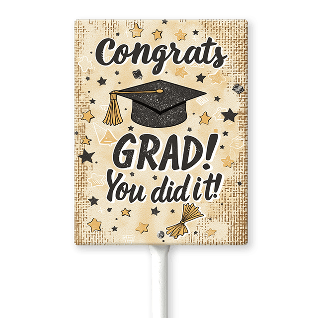 Eveokoki Congrats Grad You Did It Decorative Signage, 8x12 Inch ...