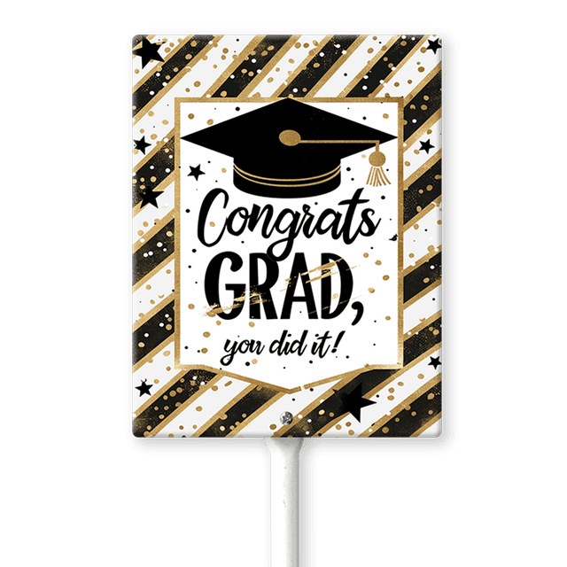 Eveokoki Congrats Grad You Did It Decorative Signage, 8x12 Inch ...
