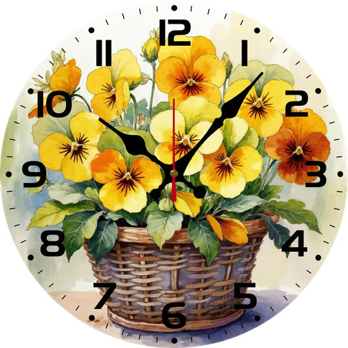 Eveokoki DIY Kitchen Wall Clock 12 Inch Battery Operated Vintage Round ...