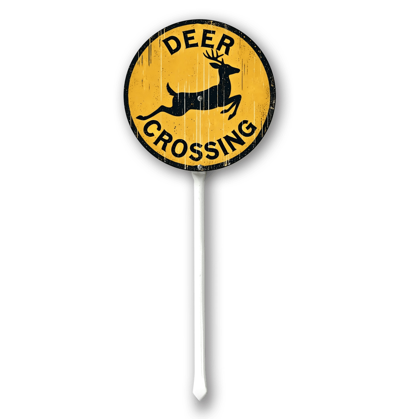 Eveokoki Deer Crossing Sign With Stake For Neighborhoods Yard Farm ...