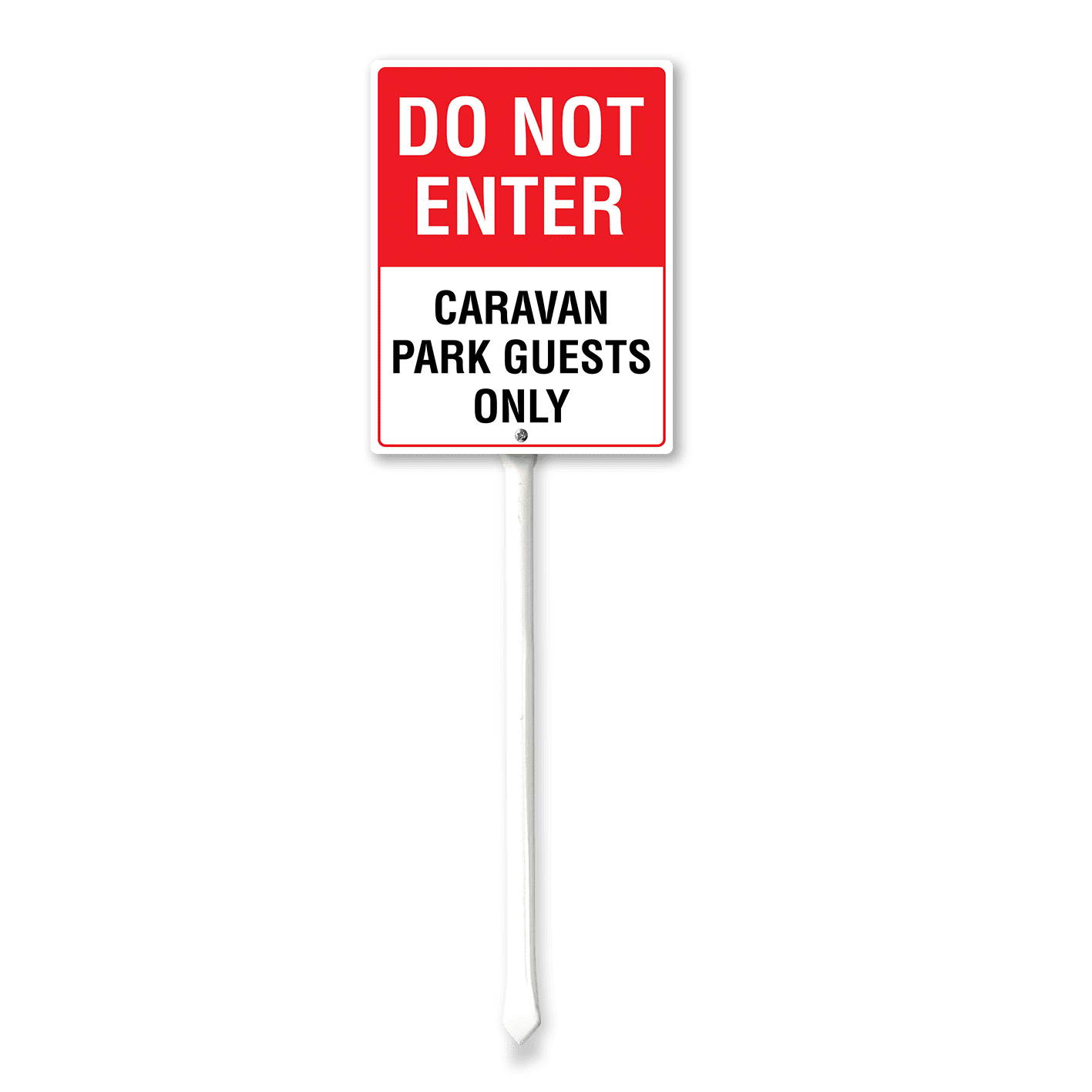 Eveokoki Do Not Enter Caravan Park Guests Only Yard Sign with Stake 7x8 ...