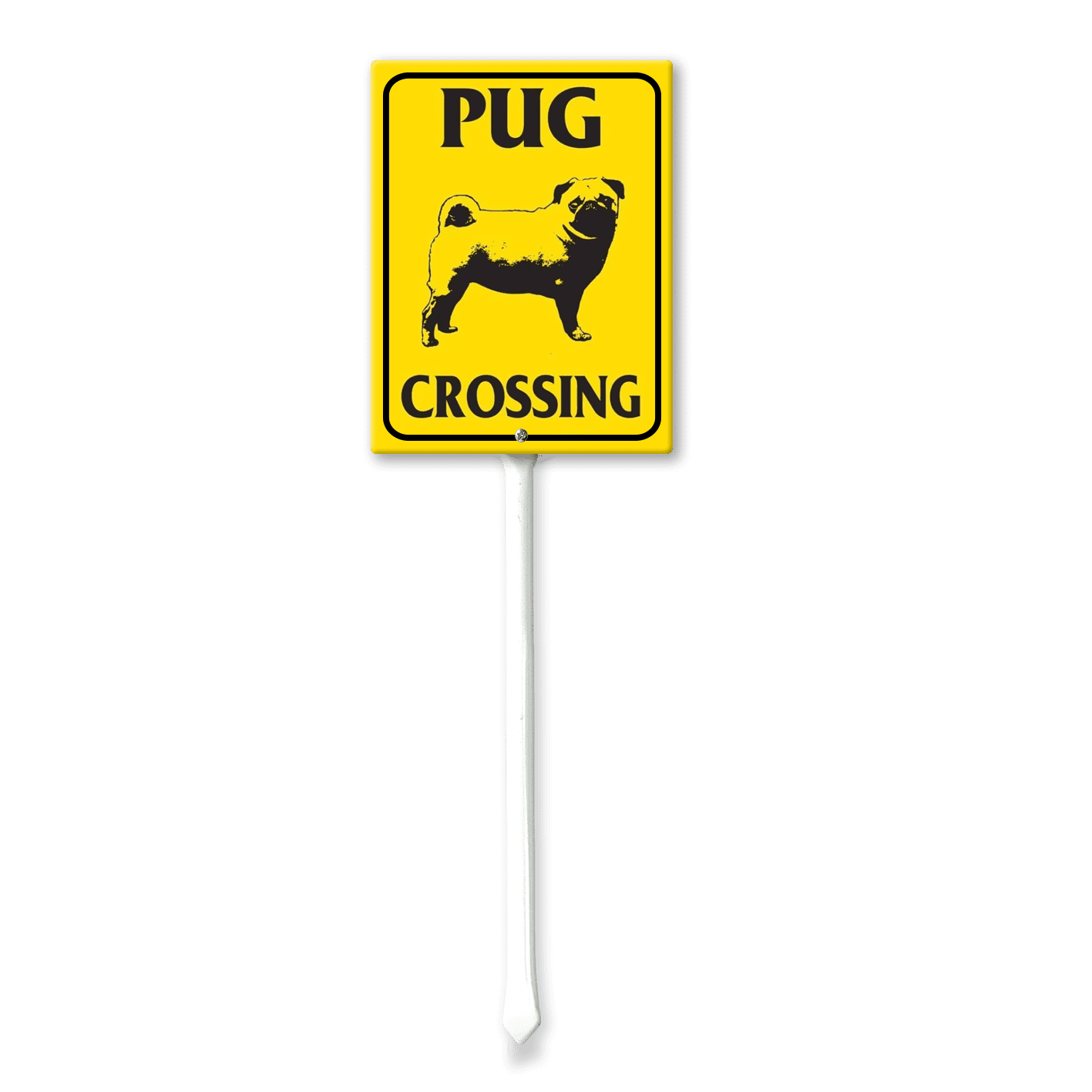Eveokoki Dog Crossing Sign With Stake For Neighborhoods Yard Farm ...
