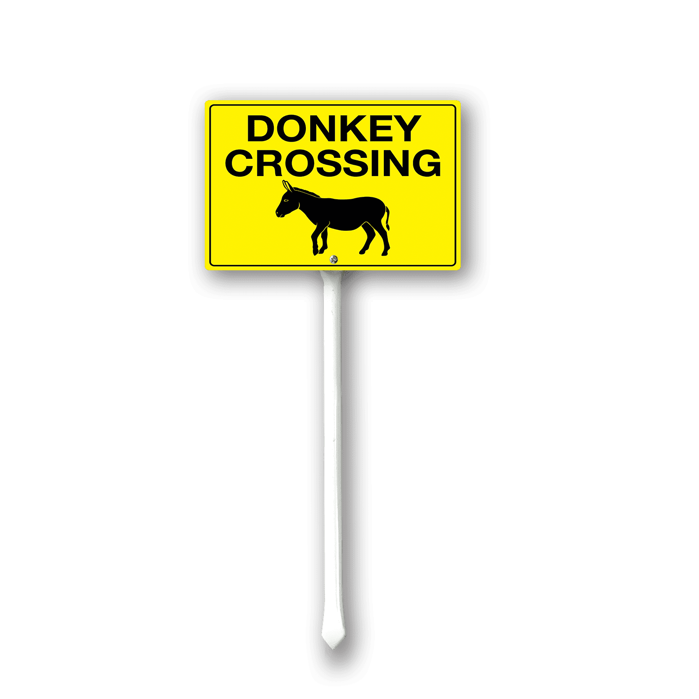 Eveokoki Donkey Crossing Sign With Stake For Neighborhoods Yard Farm ...
