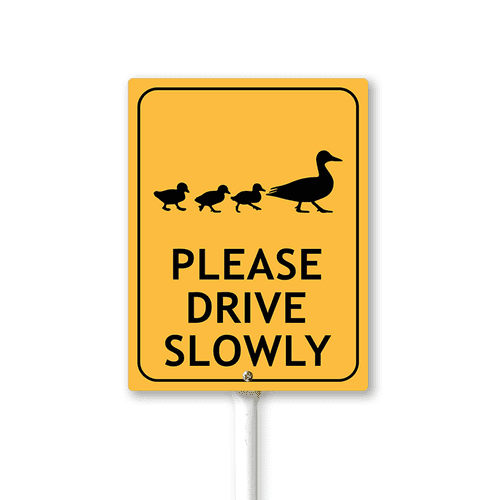 Eveokoki Ducks Please Drive Slowly Sign With Stake For Neighborhoods ...