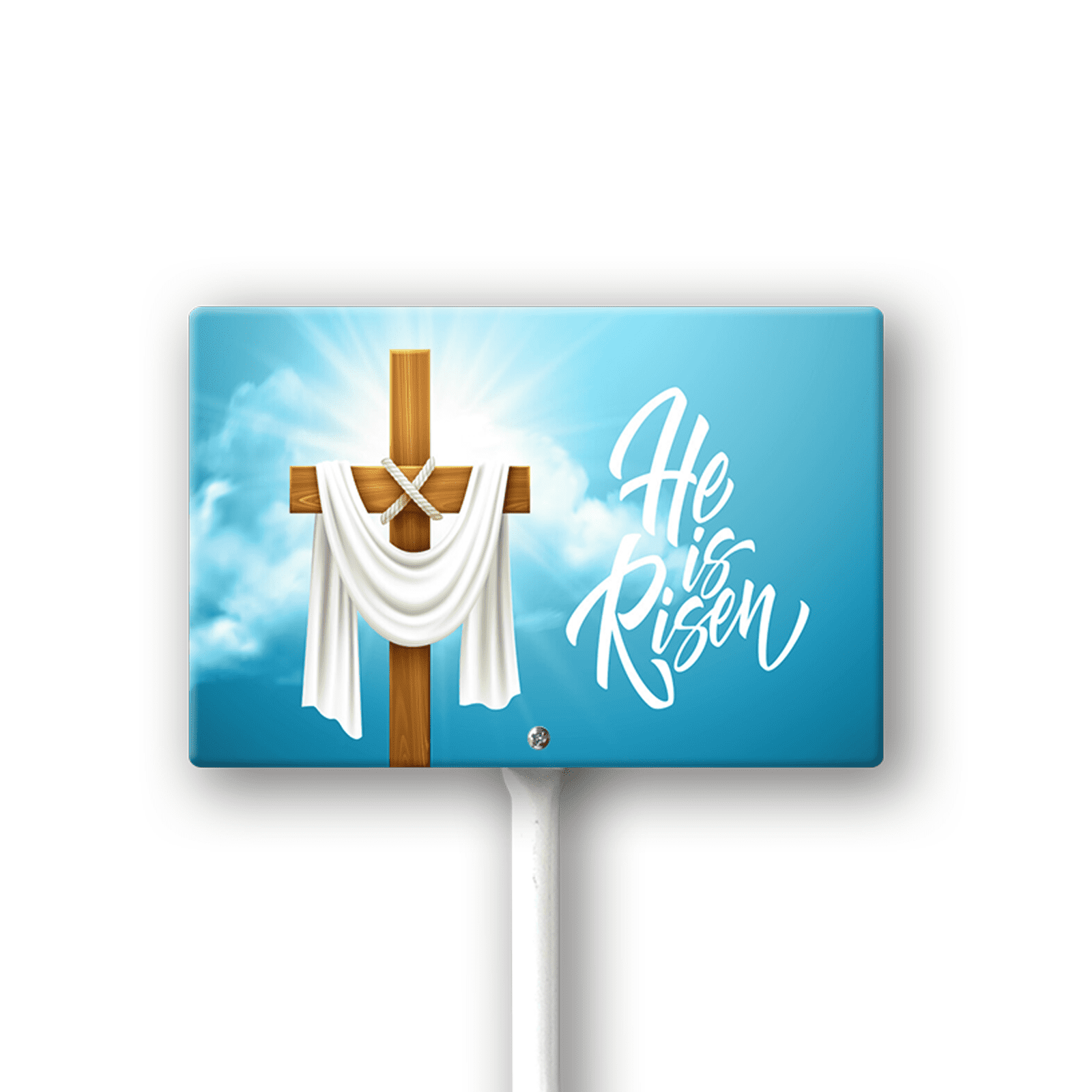 Eveokoki Easter He is Risen Yard Signs with Metal Stakes Outdoor ...