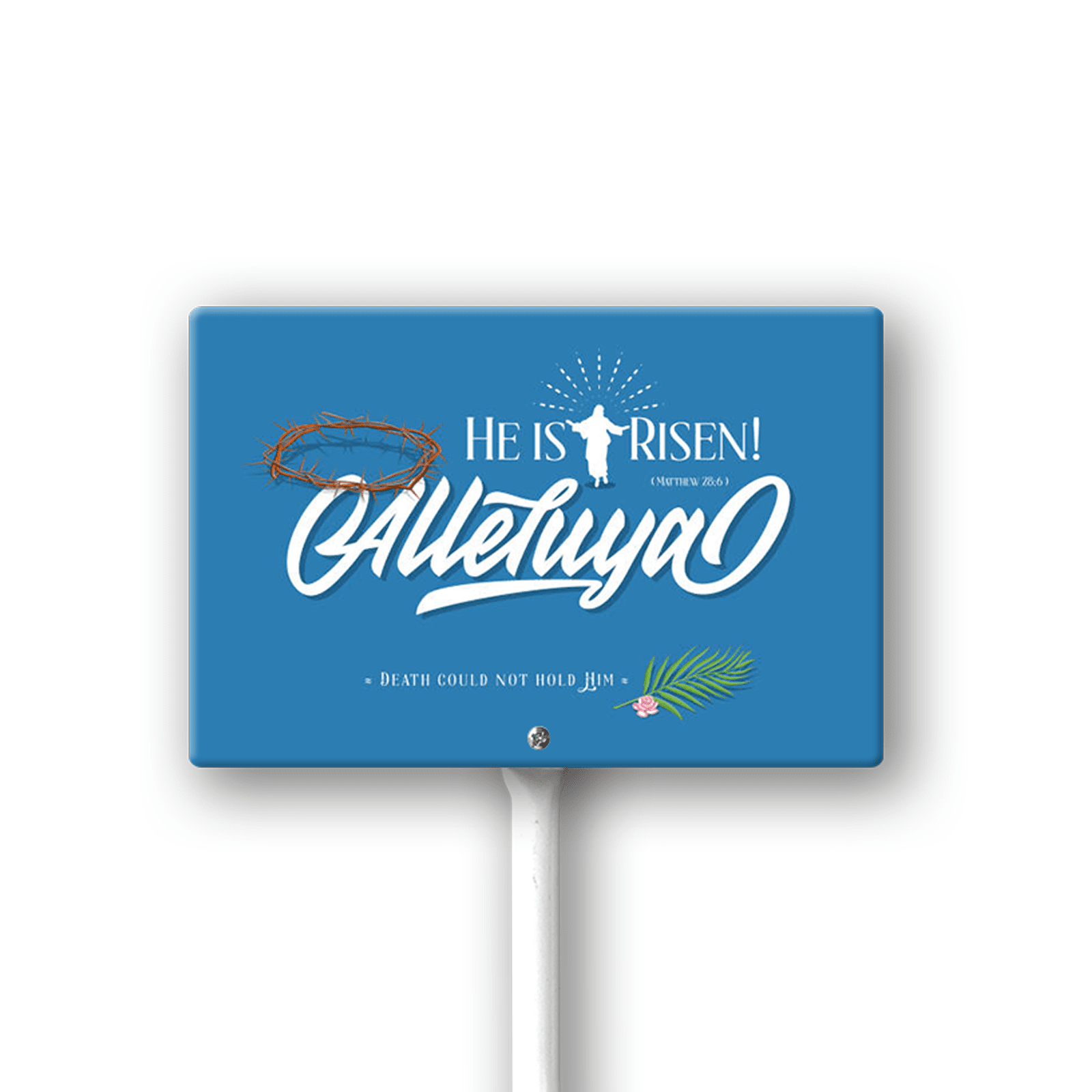 Eveokoki Easter He is Risen Yard Signs with Metal Stakes Outdoor ...