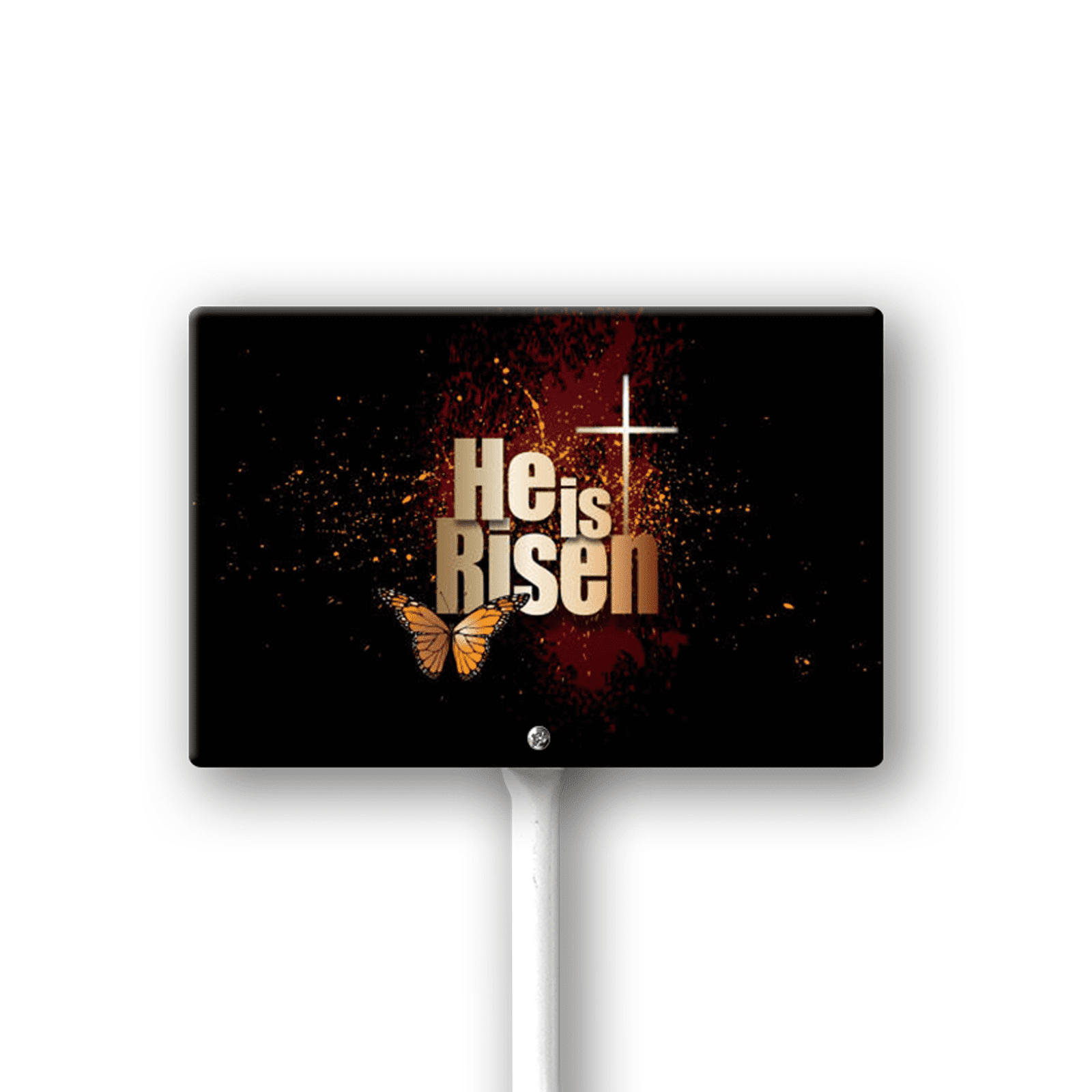 Eveokoki Easter He is Risen Yard Signs with Metal Stakes Outdoor ...