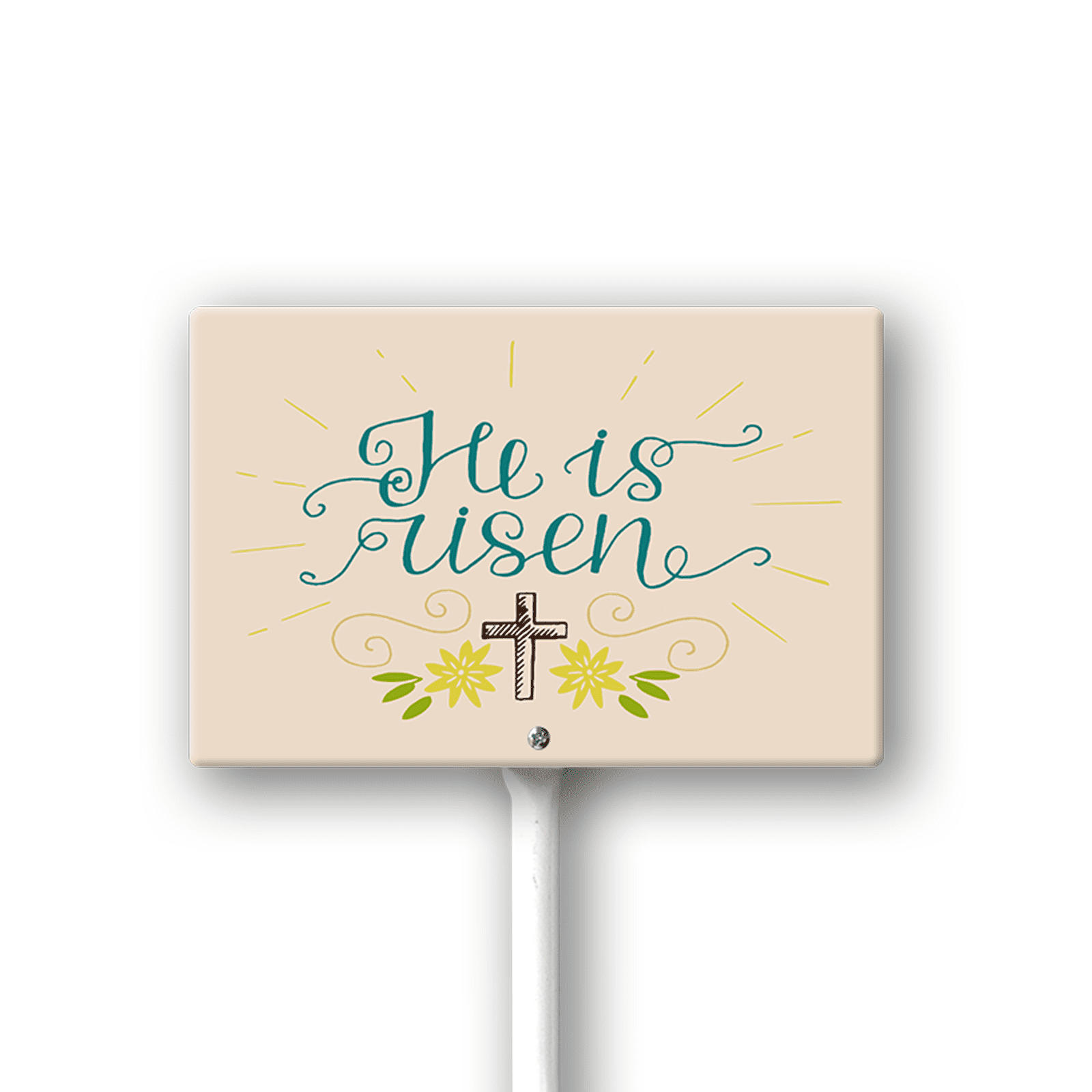 Eveokoki Easter He is Risen Yard Signs with Metal Stakes Outdoor ...