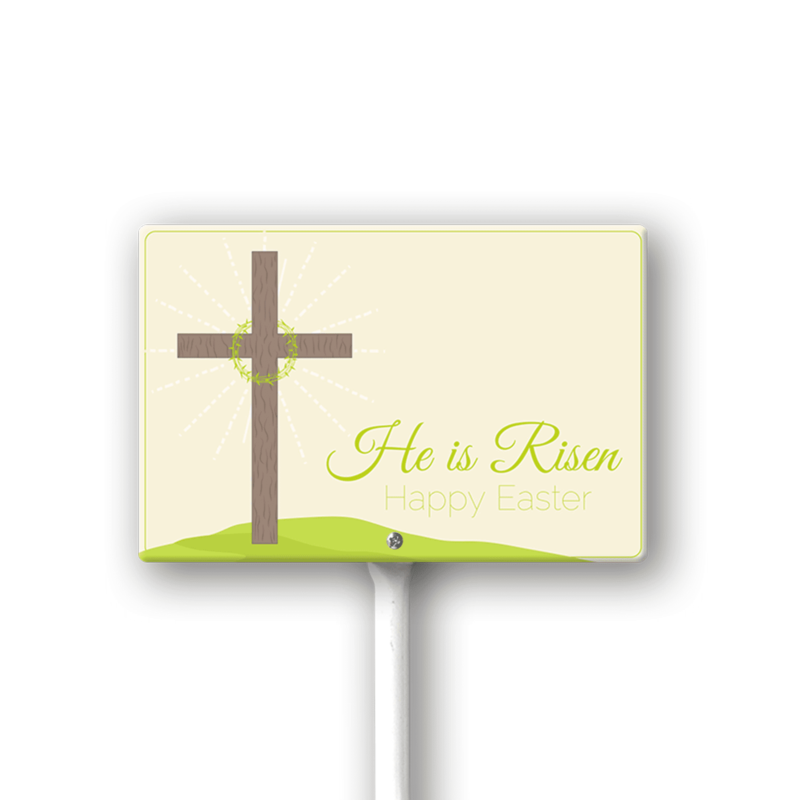 Eveokoki Easter He is Risen Yard Signs with Metal Stakes Outdoor ...