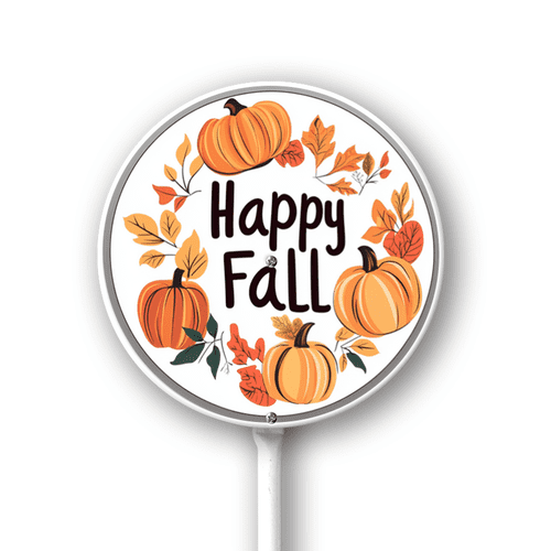 Eveokoki Fall Decorations Outdoor Happy Fall Y'all Aluminum Yard Sign ...