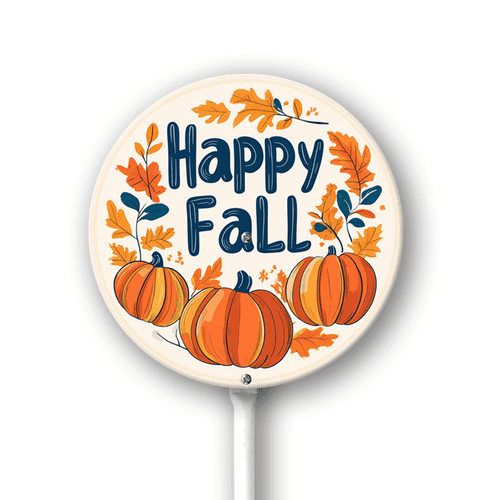 Eveokoki Fall Decorations Outdoor Happy Fall Y'all Aluminum Yard Sign ...