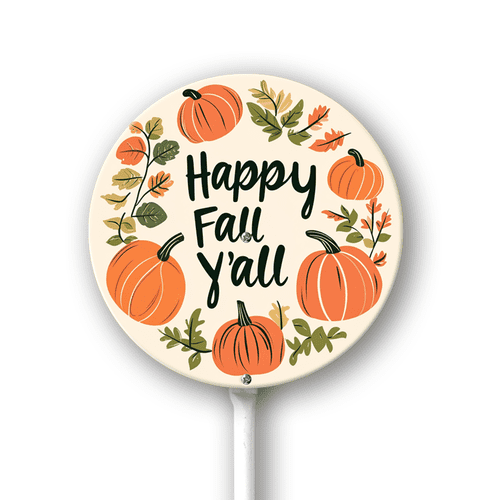 Eveokoki Fall Decorations Outdoor Happy Fall Y'all Aluminum Yard Sign ...