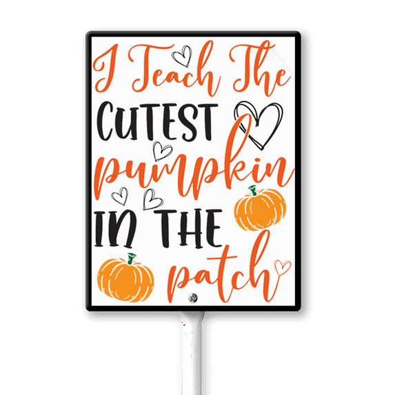 Eveokoki Fall Decorations Outdoor I Teach The Cutest Pumpkin In Patch ...