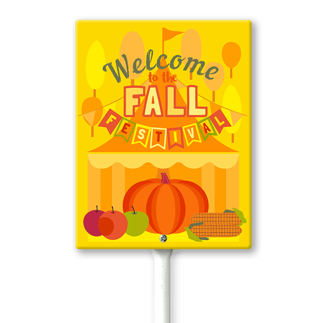 Eveokoki Fall Decorations Outdoor Welcome To The Fall Festival Aluminum ...