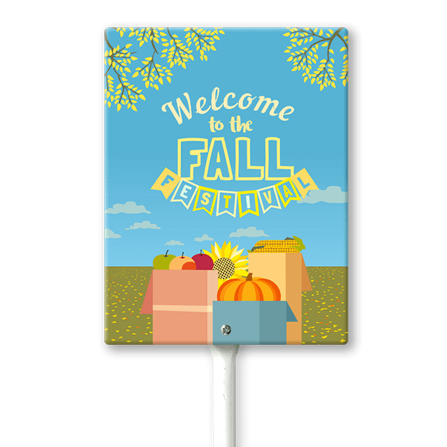 Eveokoki Fall Decorations Outdoor Welcome To The Fall Festival Aluminum ...